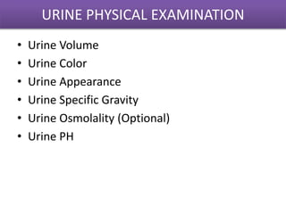 Urine detail examination | PPTX