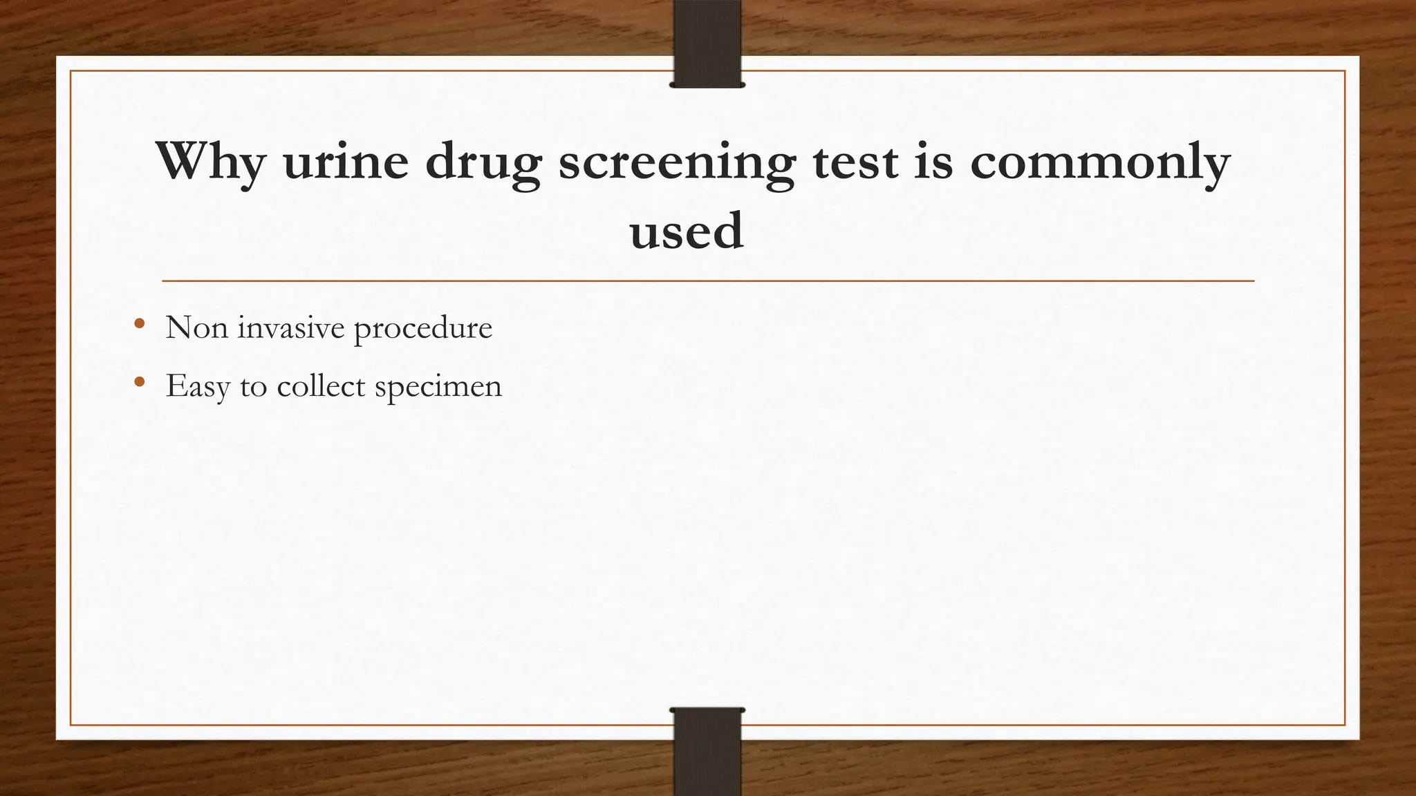 LABORATORY URINE DRUG SCREENING TEST (UDS).ppt