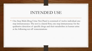 LABORATORY URINE DRUG SCREENING TEST (UDS).ppt