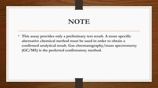 LABORATORY URINE DRUG SCREENING TEST (UDS).ppt