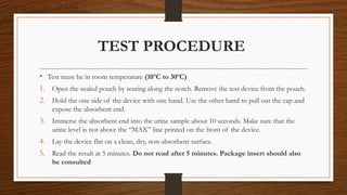 LABORATORY URINE DRUG SCREENING TEST (UDS).ppt