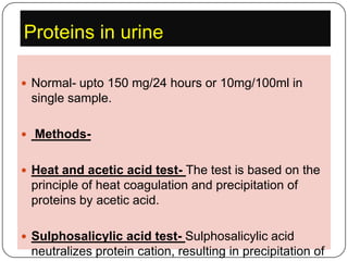 Urine examination | PPT
