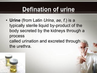 Urine examination | PPTX