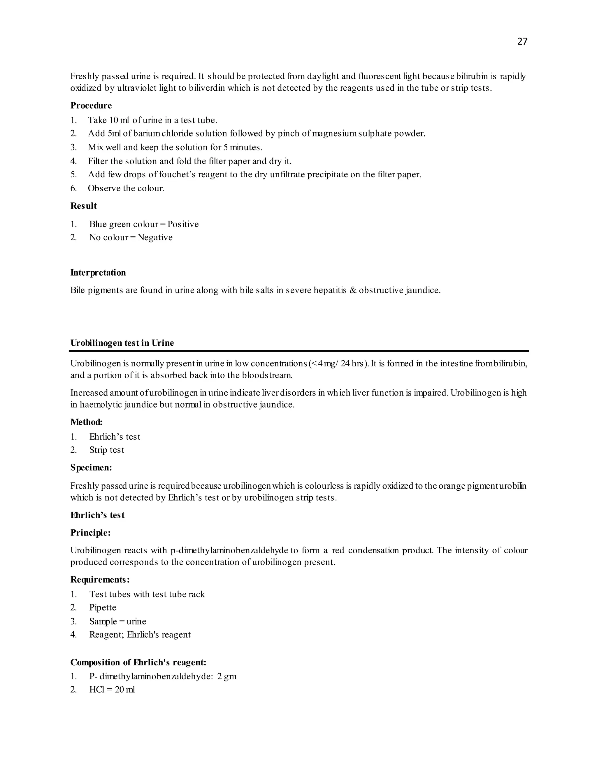 Urine examination | DOCX
