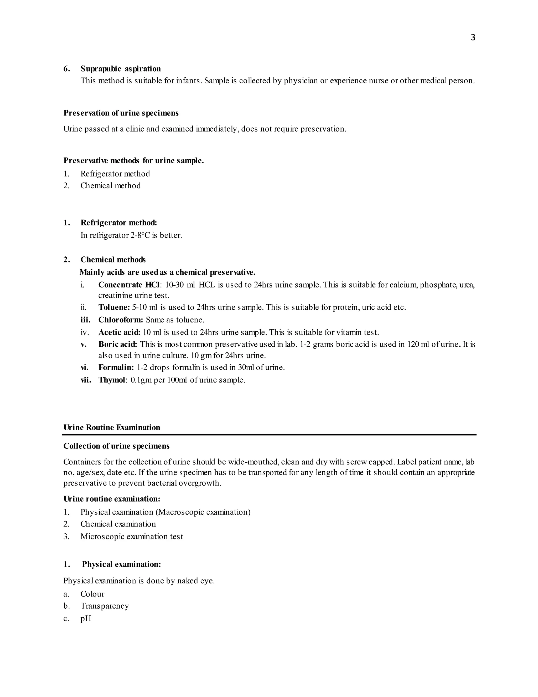 Urine examination | DOCX