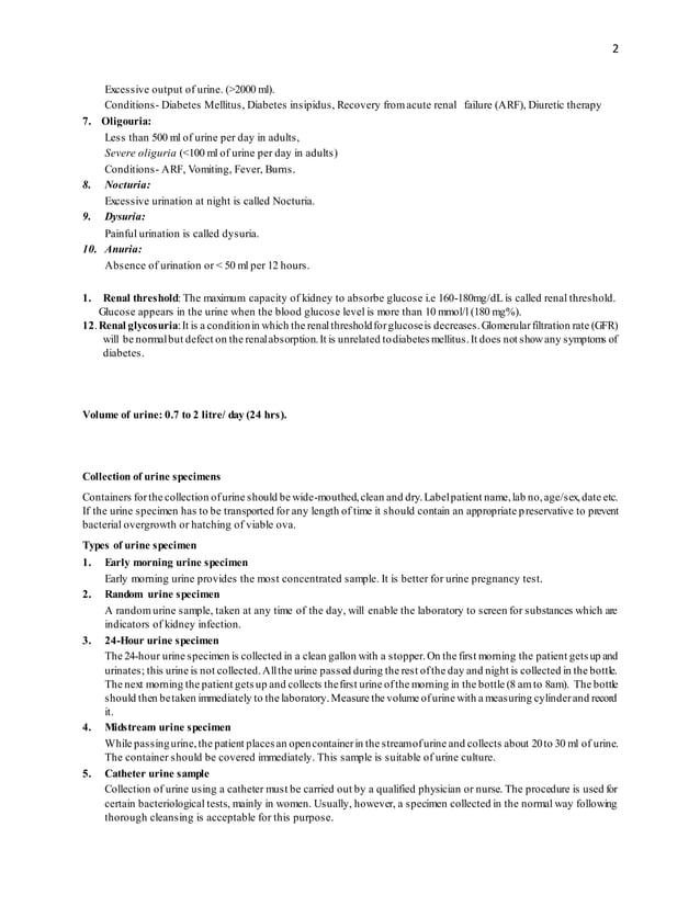 Urine examination | PDF