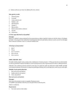 Urine examination | DOCX | Chemistry | Science