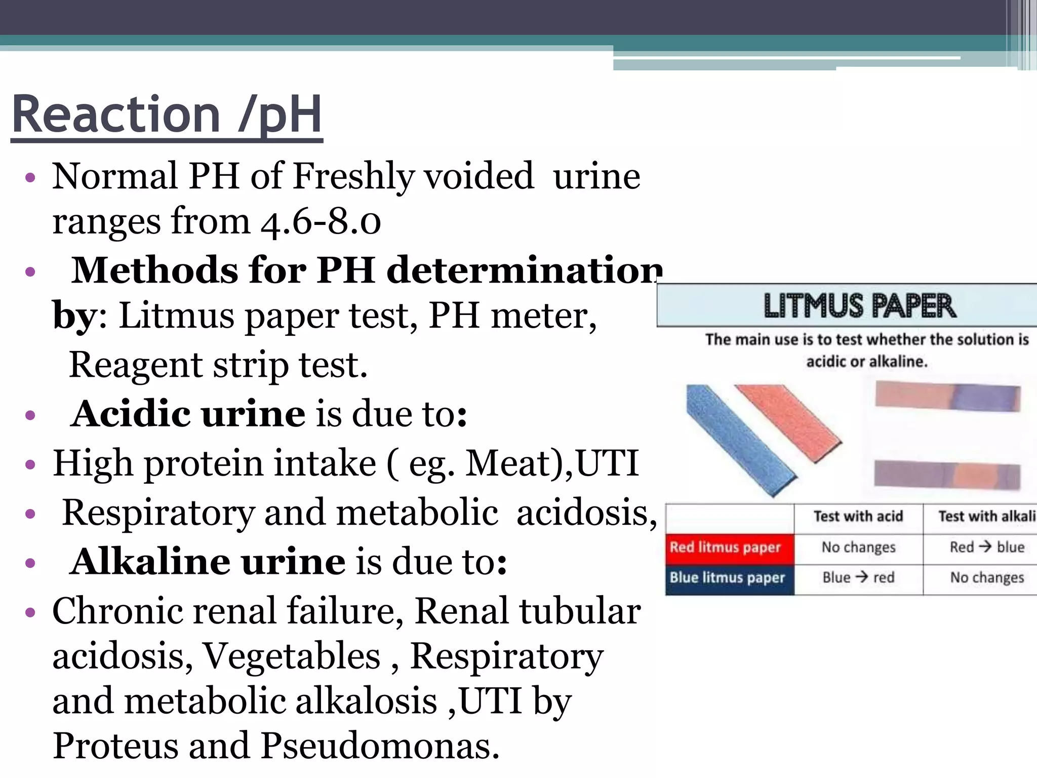 Urine examination , urine, chemical examination | PPTX