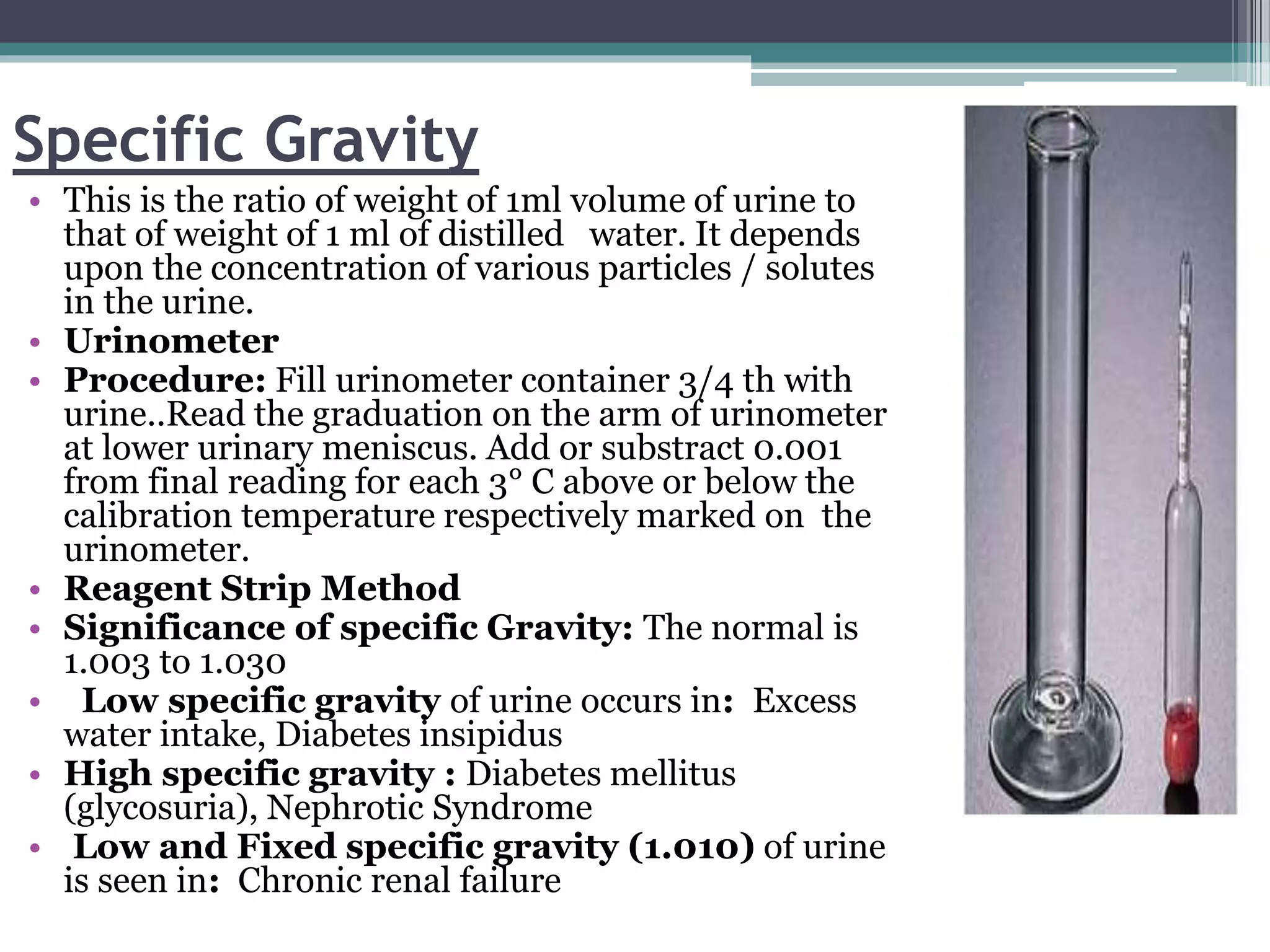 Urine examination , urine, chemical examination | PPTX | Blood ...