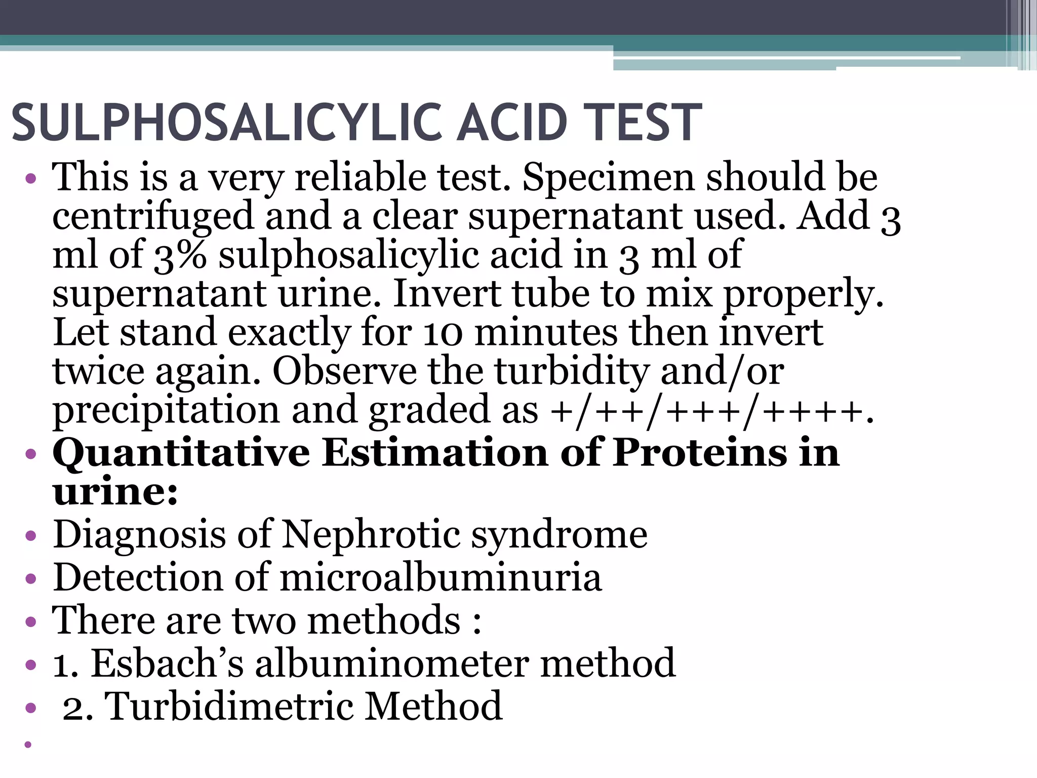 Urine examination , urine, chemical examination | PPTX
