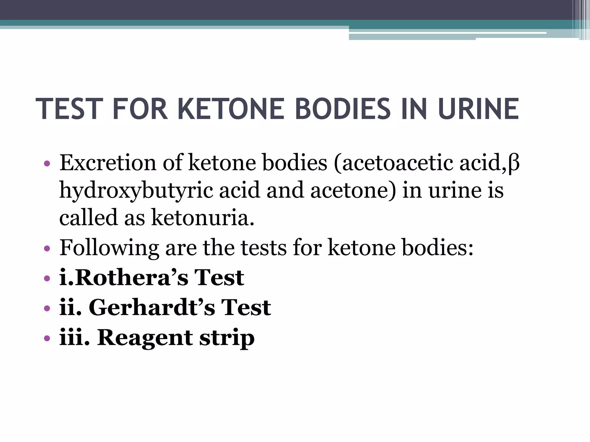 Urine examination , urine, chemical examination | PPTX