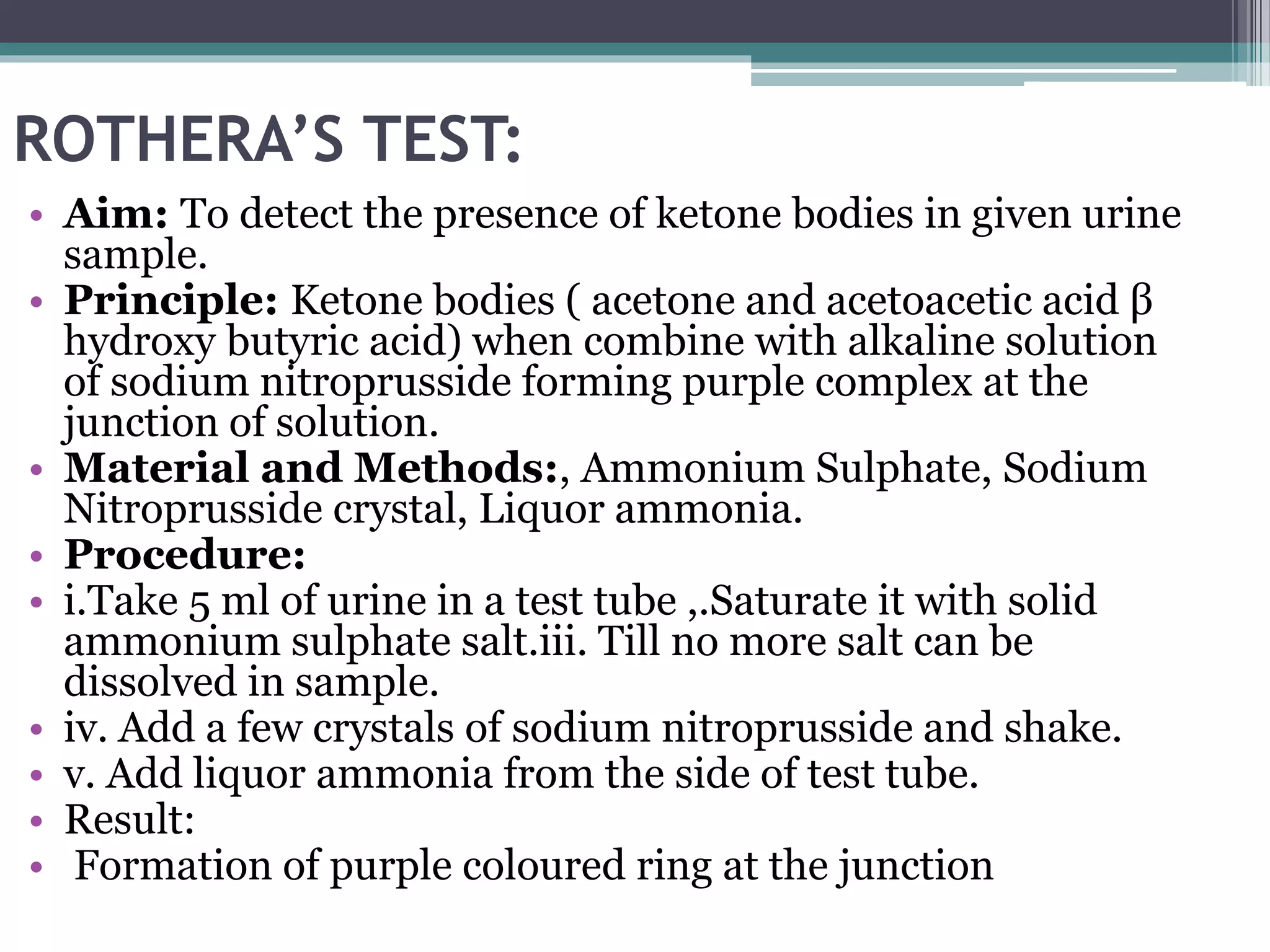 Urine examination , urine, chemical examination | PPTX