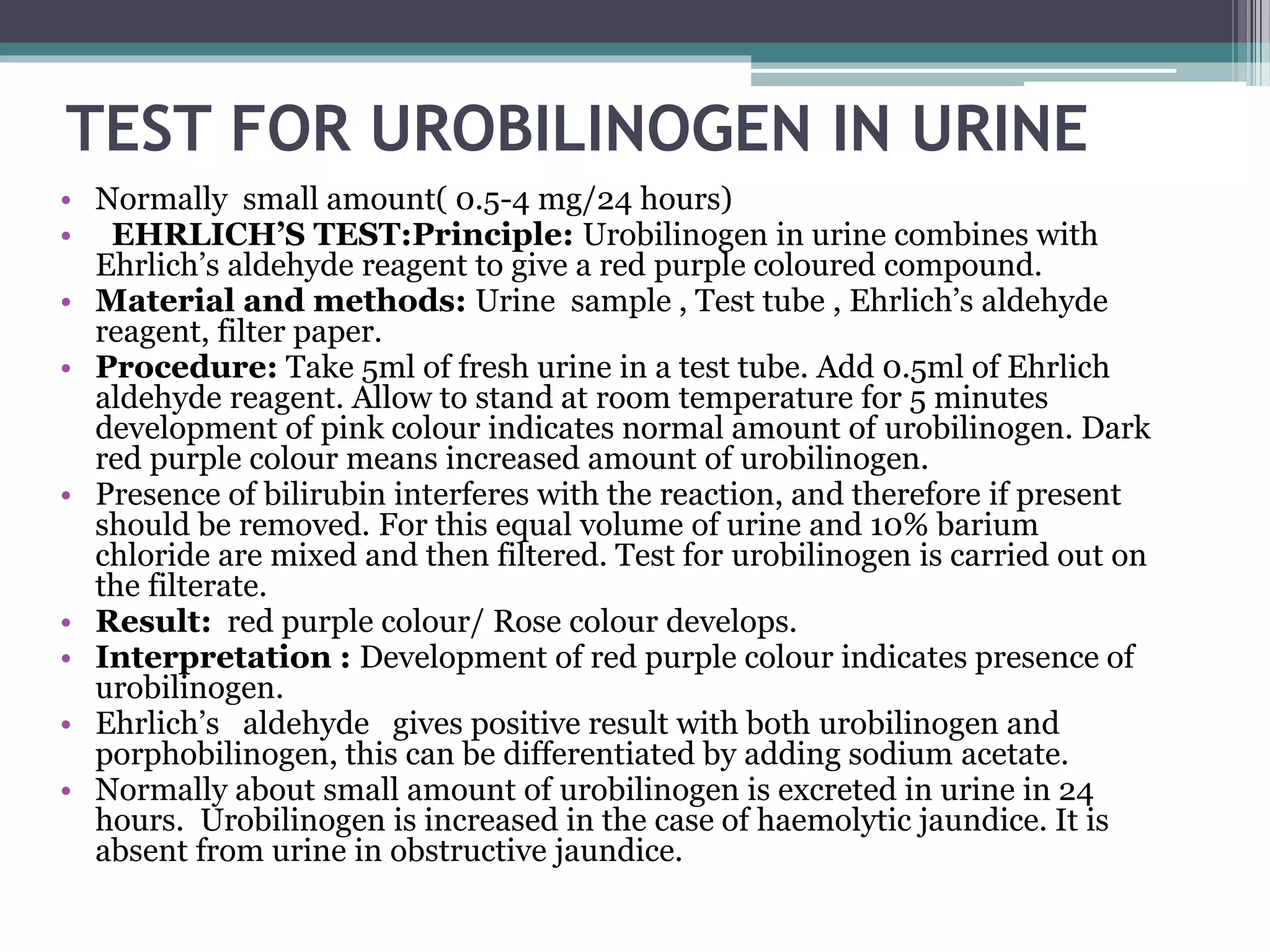 Urine examination , urine, chemical examination | PPTX