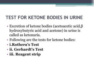Urine examination , urine, chemical examination | PPTX