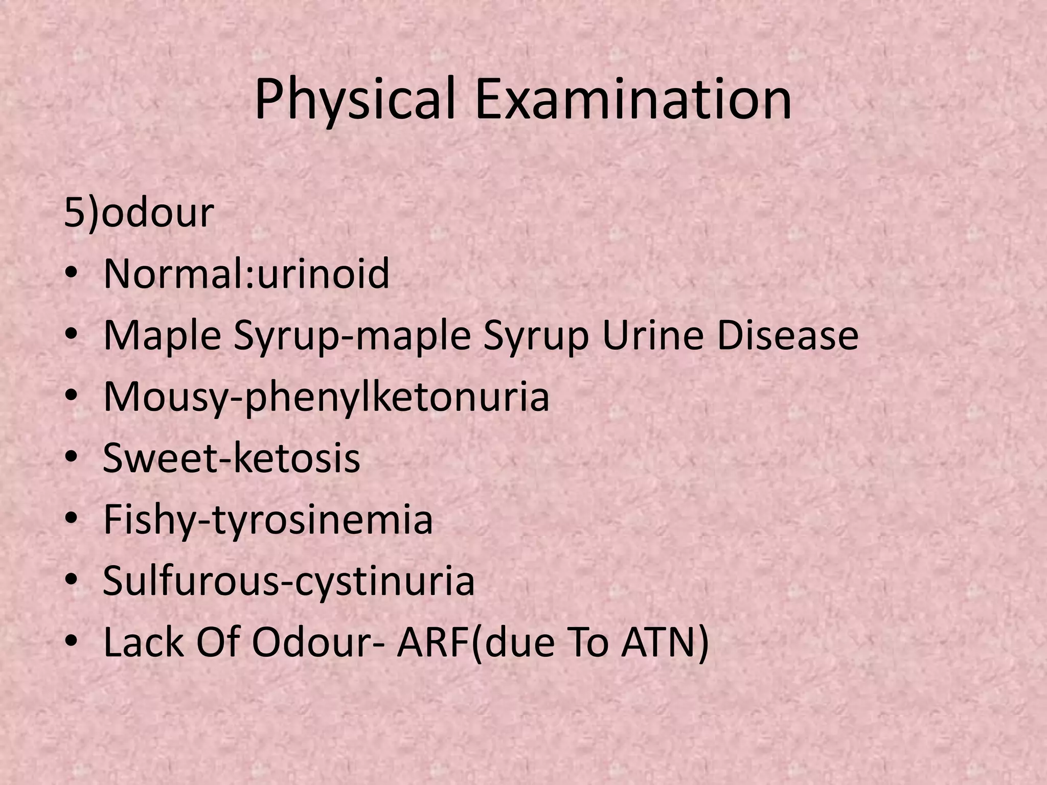 Urine examination | PPT