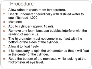 urine examination. | PPTX