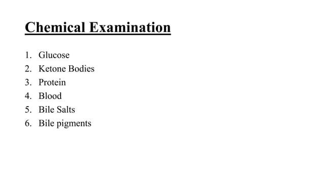 Examination of Urine - Biochemistry and Pathology for Science Students ...