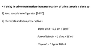 Examination of Urine - Biochemistry and Pathology for Science Students ...