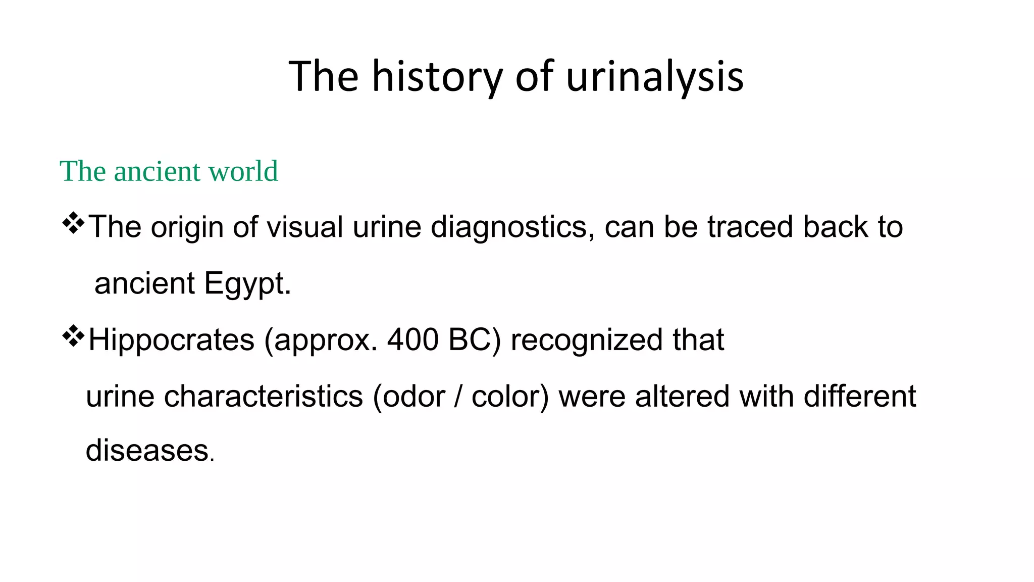 Automated Urine Analysis | PPT