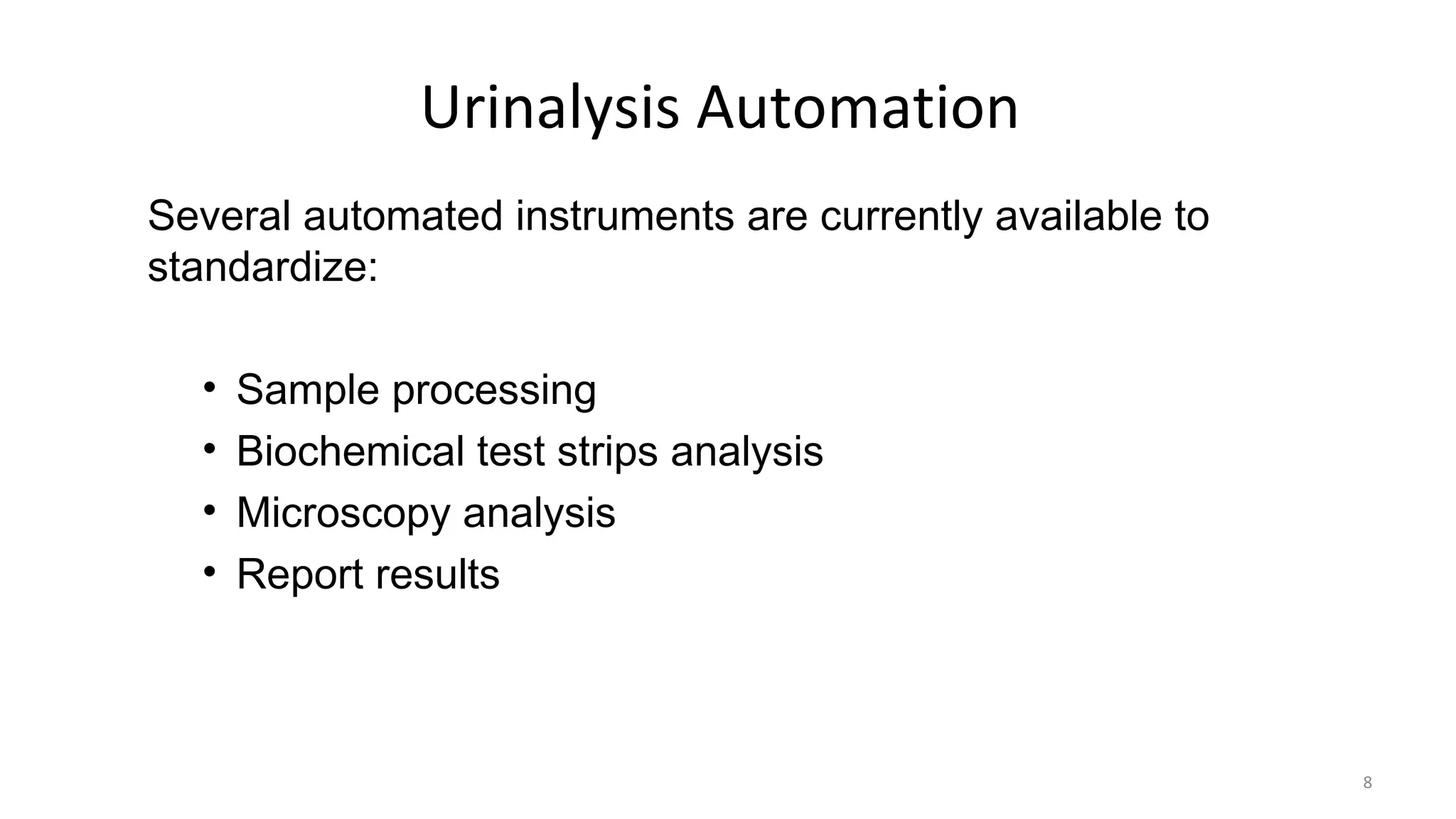 Automated Urine Analysis | PPT