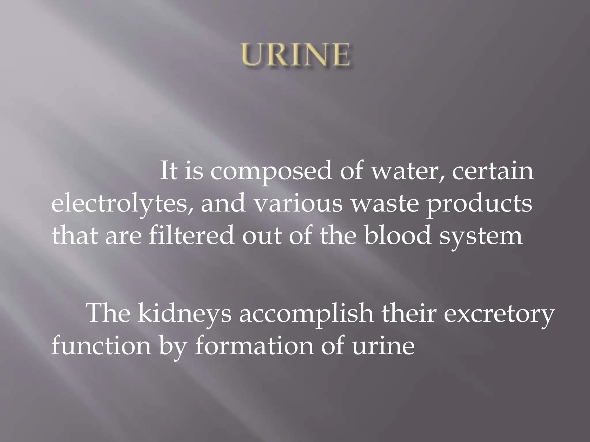 Urine formation in anatomy and physiology | PPTX