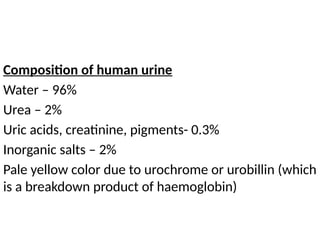 urine formation, process, methods etc etc | PPTX
