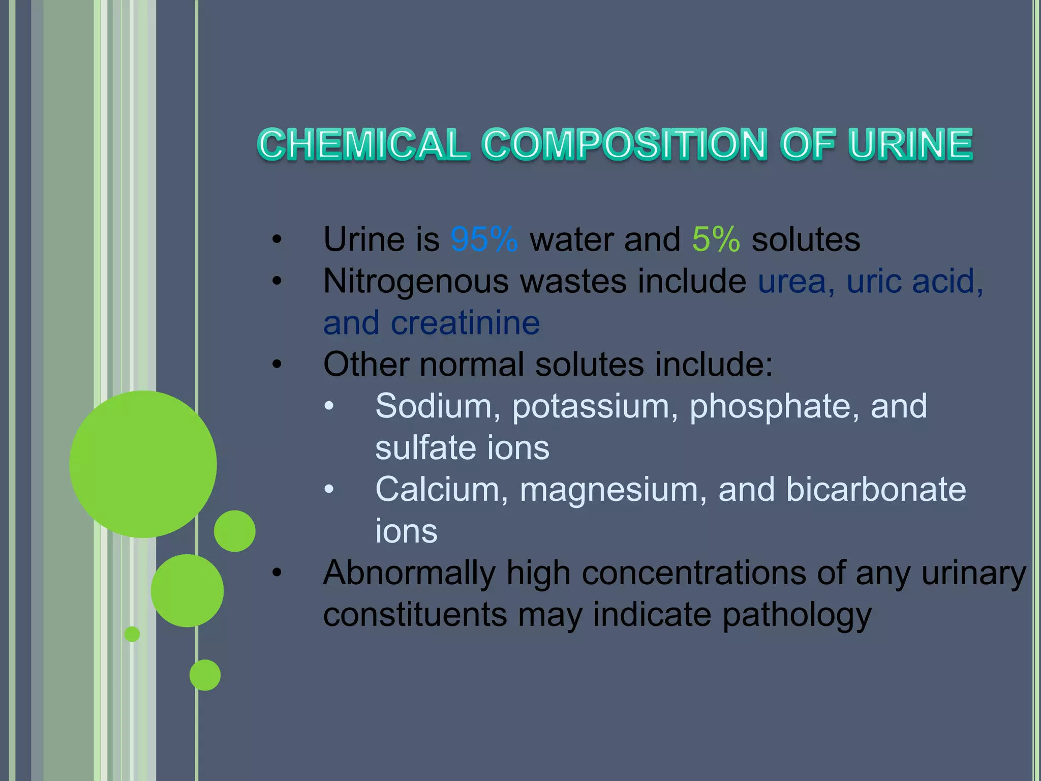 characteristics of urine | PPTX