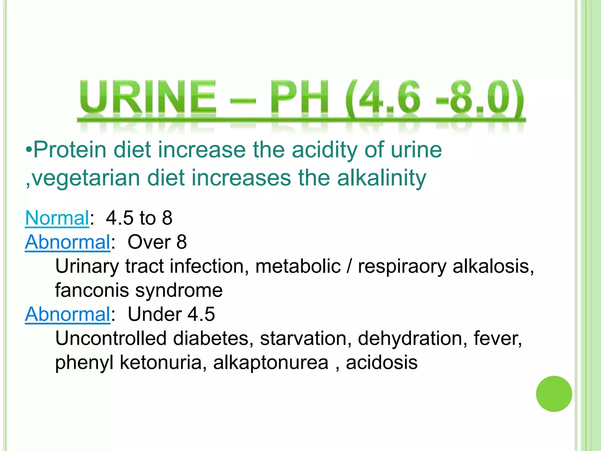 characteristics of urine | PPTX