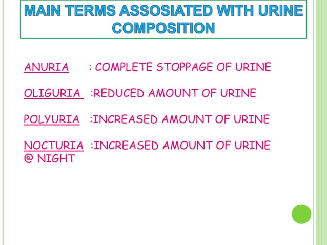 characteristics of urine | PPTX