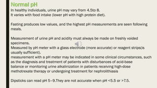 Urine ph | PPT | Free Download