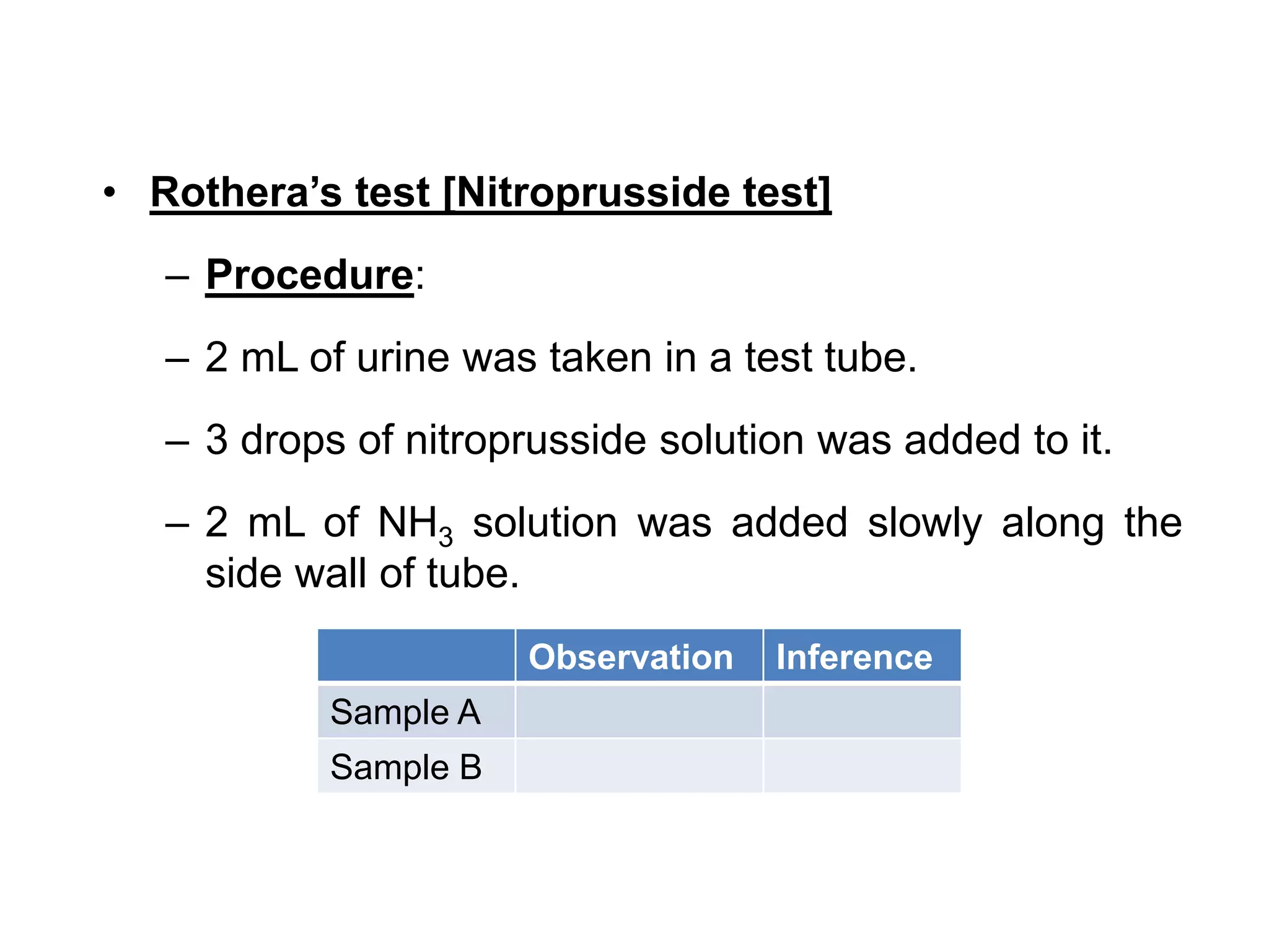 "Abnormal Constituents of Urine" practical | PPTX