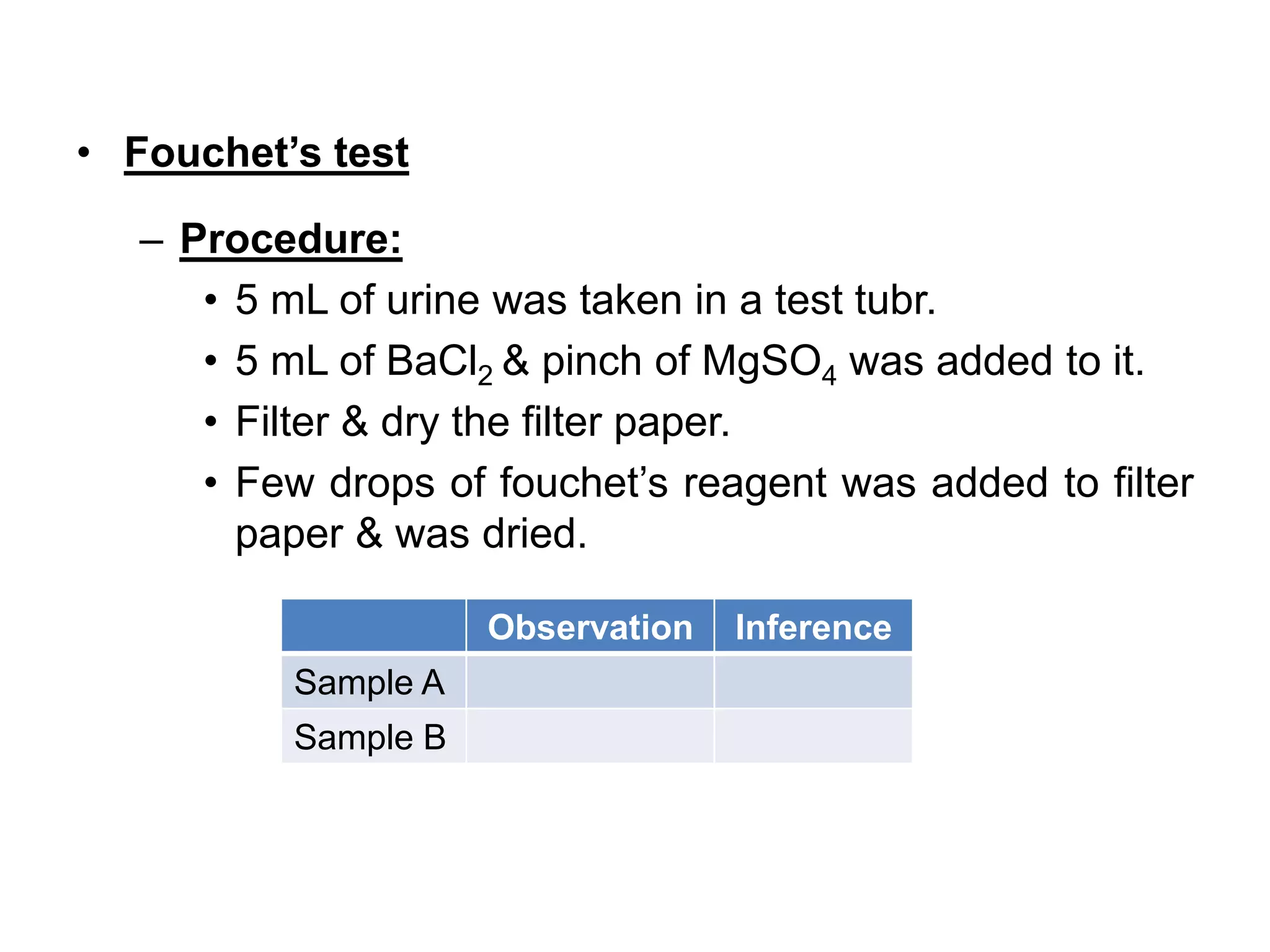 "Abnormal Constituents of Urine" practical | PPTX