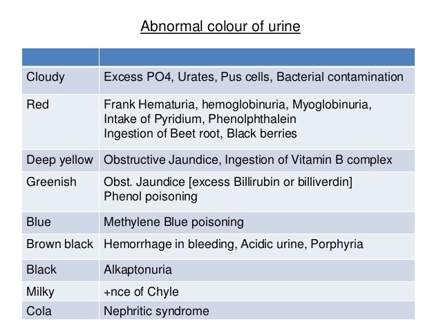 "Abnormal Constituents of Urine" practical