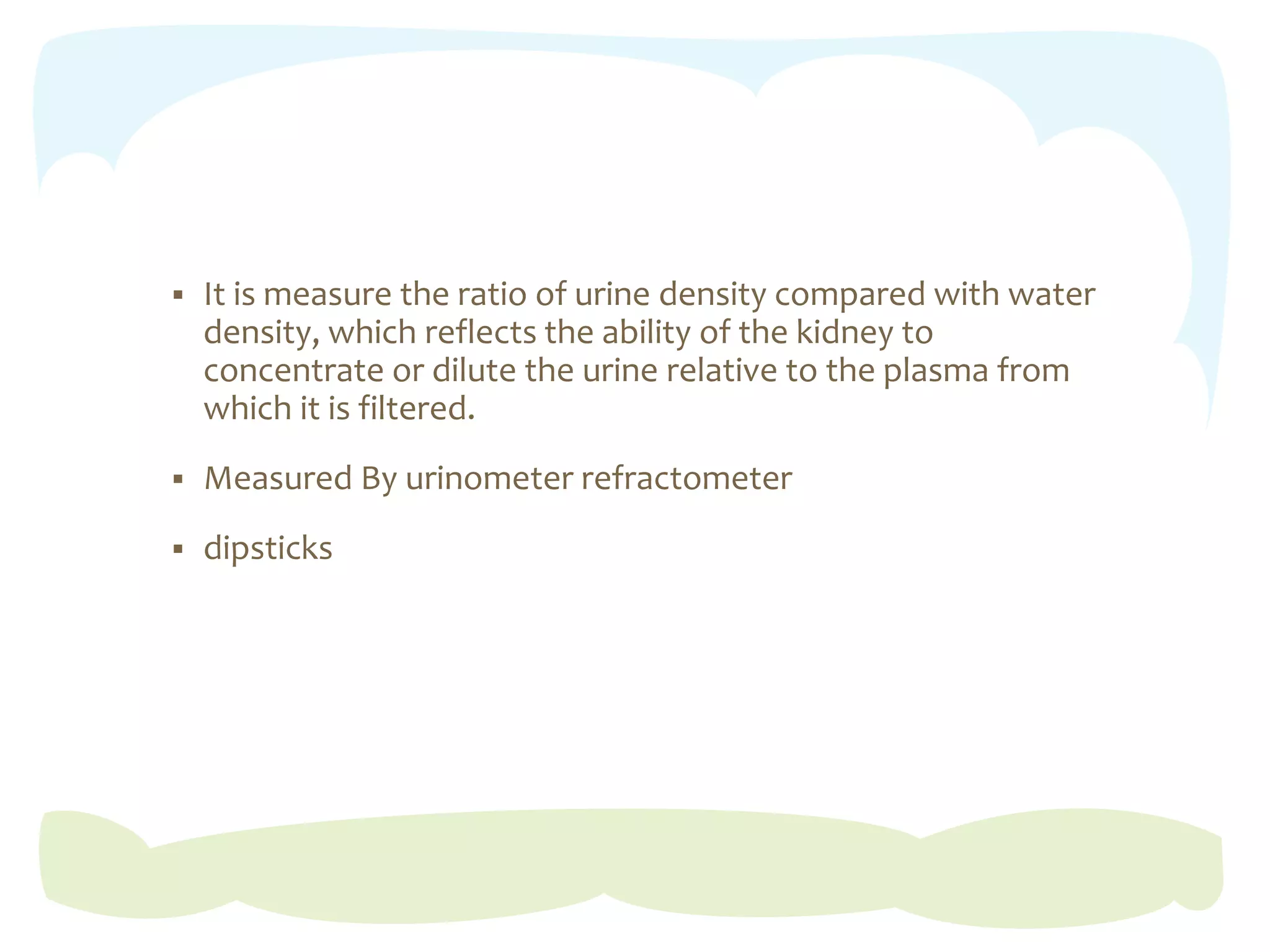 Urine R/E and RFTs | PPTX