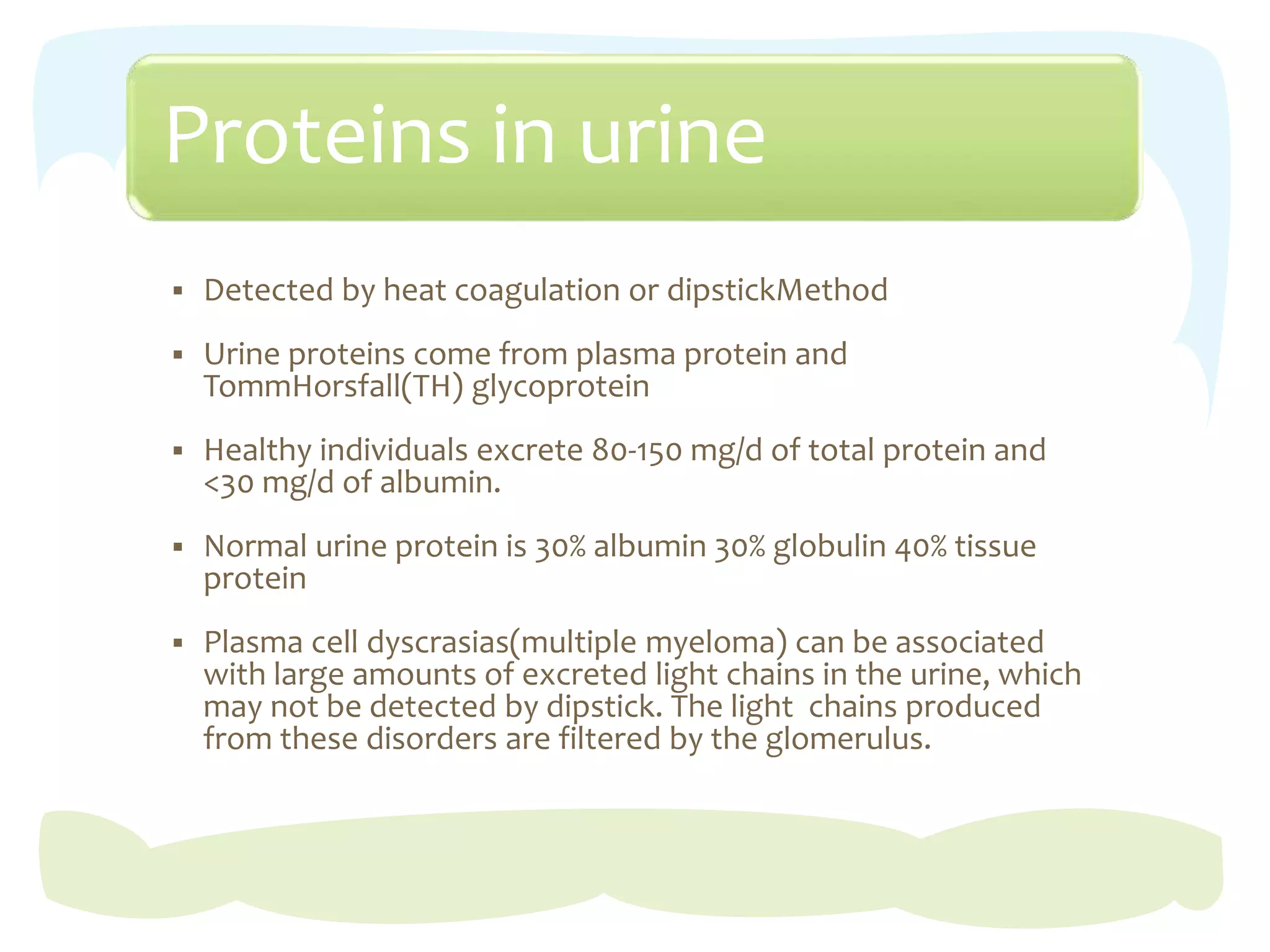 Urine R/E and RFTs | PPTX
