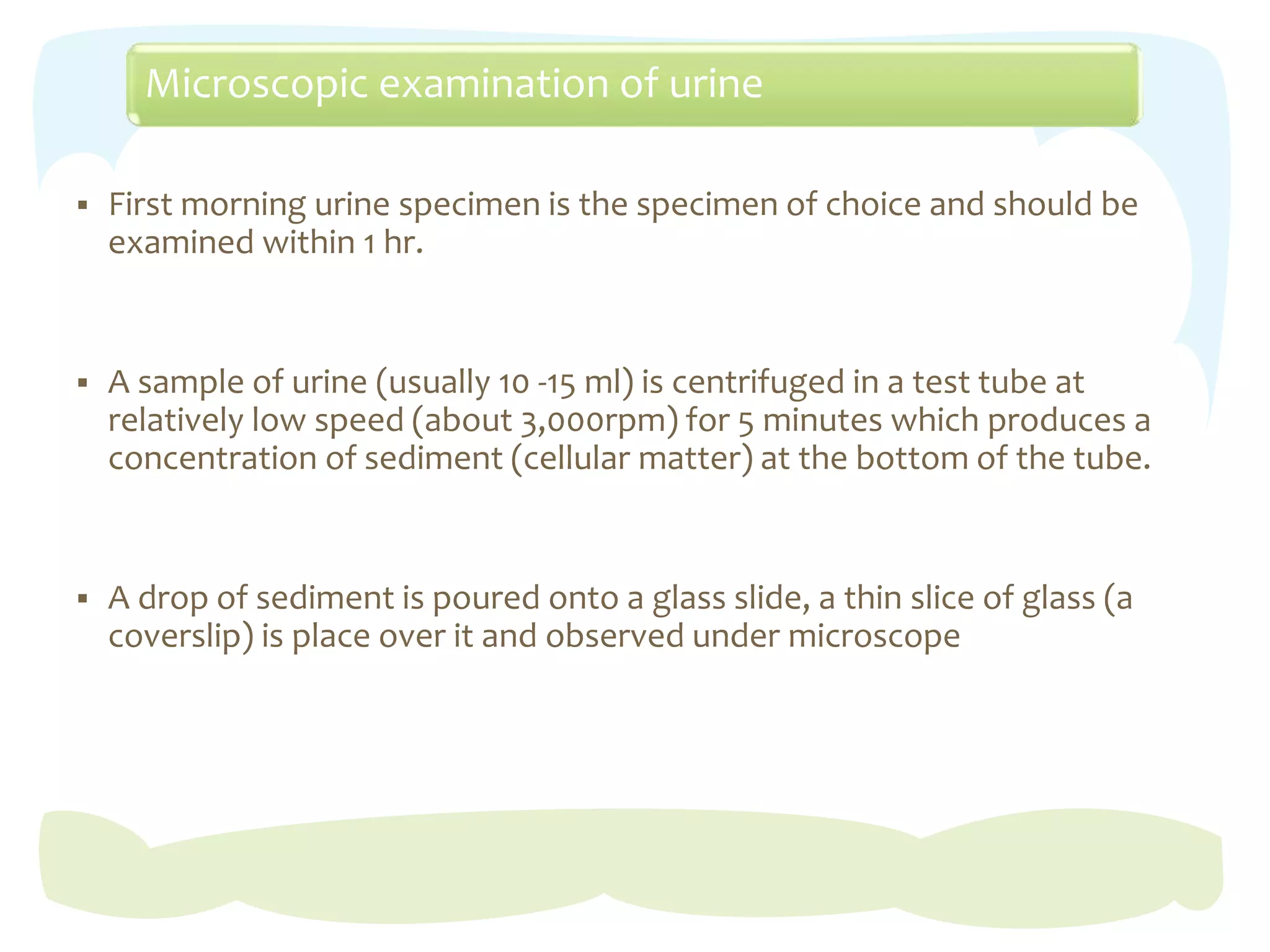 Urine R/E and RFTs | PPTX