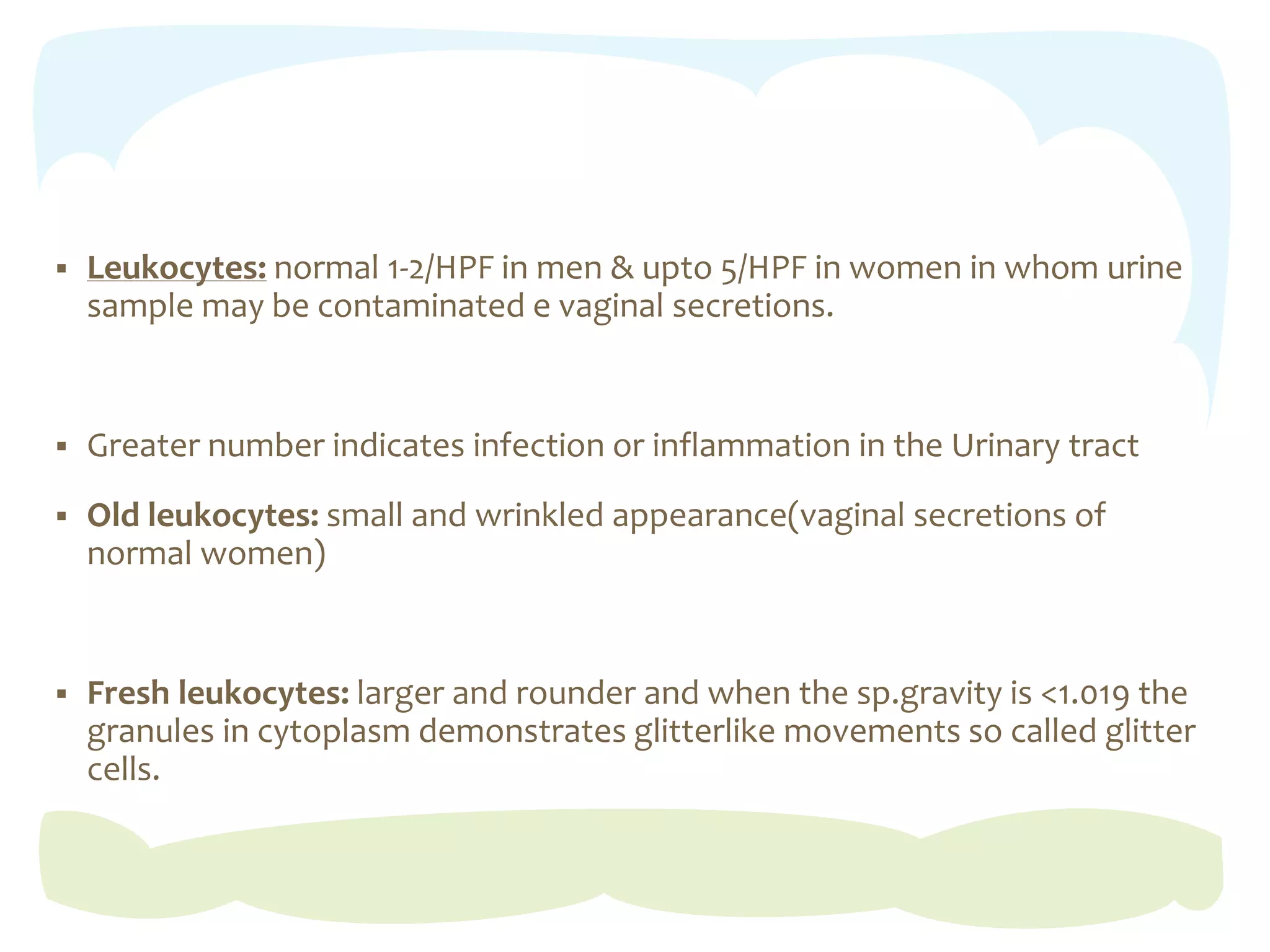 Urine R/E and RFTs | PPTX