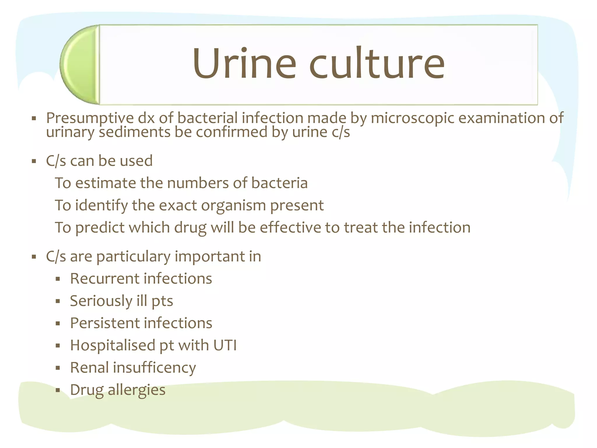 Urine R/E and RFTs | PPTX