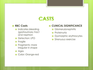 Urine sediments | PPTX