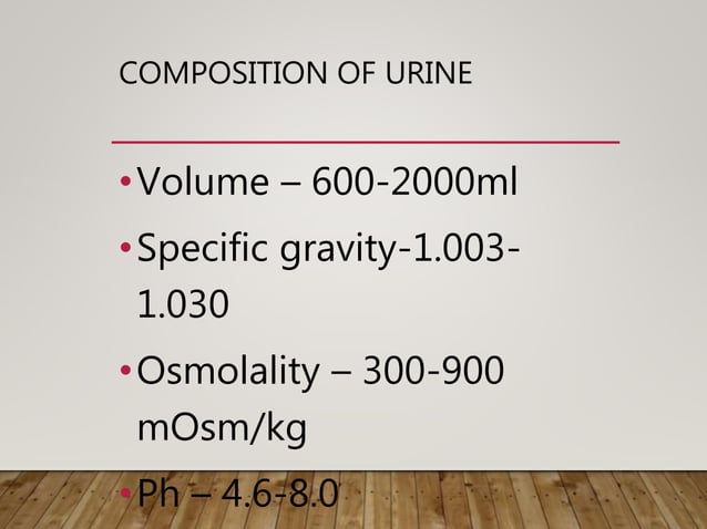 SPECIFIC GRAVITY URINE | PPT