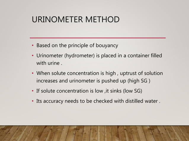 SPECIFIC GRAVITY URINE . Dr. Abhinav Golla , Associate Professor , Lab ...