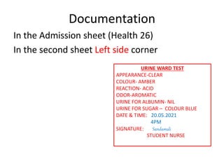Urine ward Test.pptx
