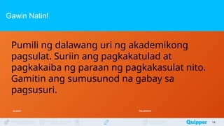 Filipino - Grade 12- Uri ng Akademikong Pagsulat.pptx