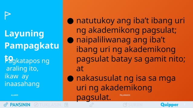 Filipino - Grade 12- Uri ng Akademikong Pagsulat.pptx