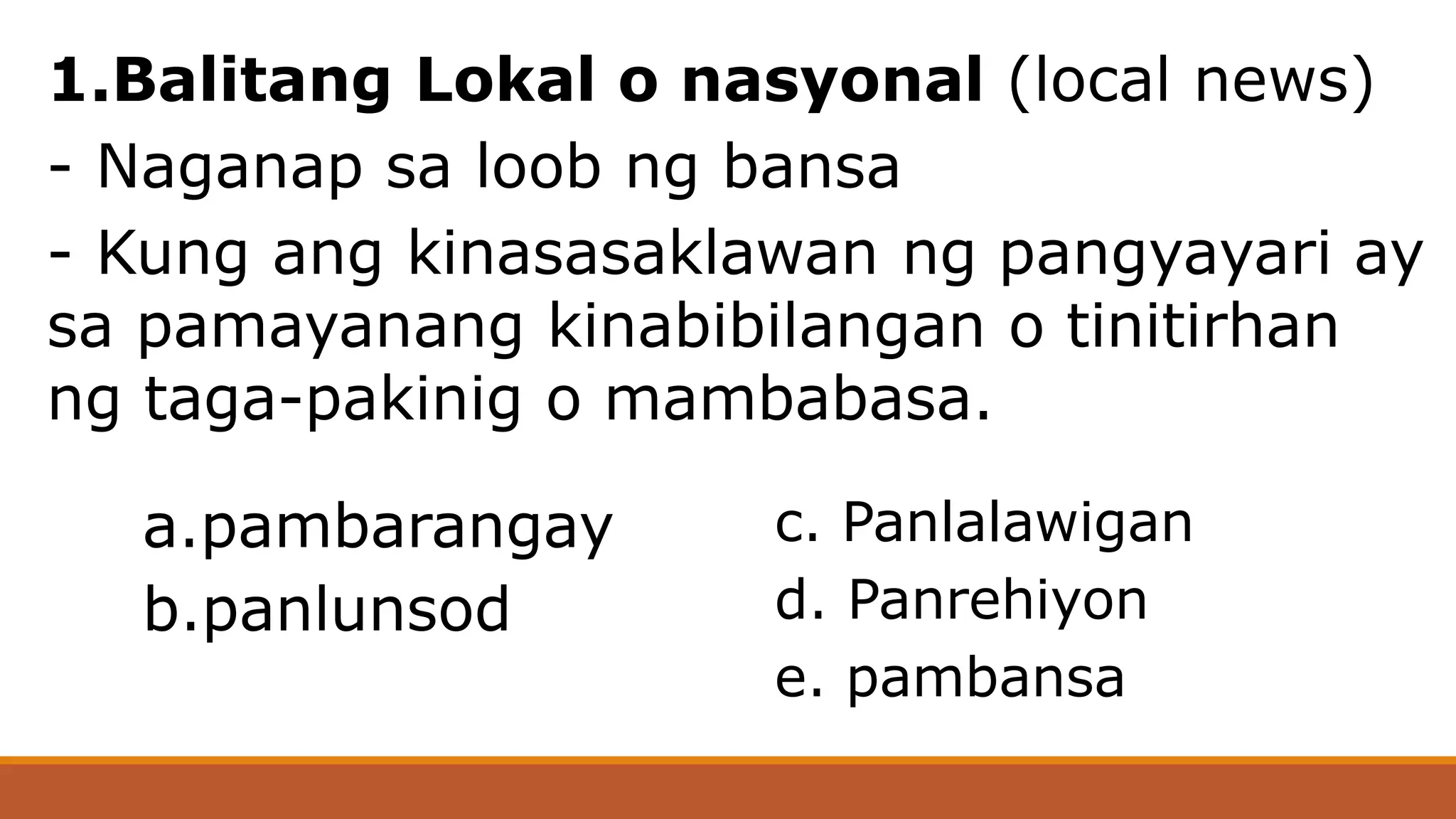 uri ng balita (Ayon sa saklaw).pptx
