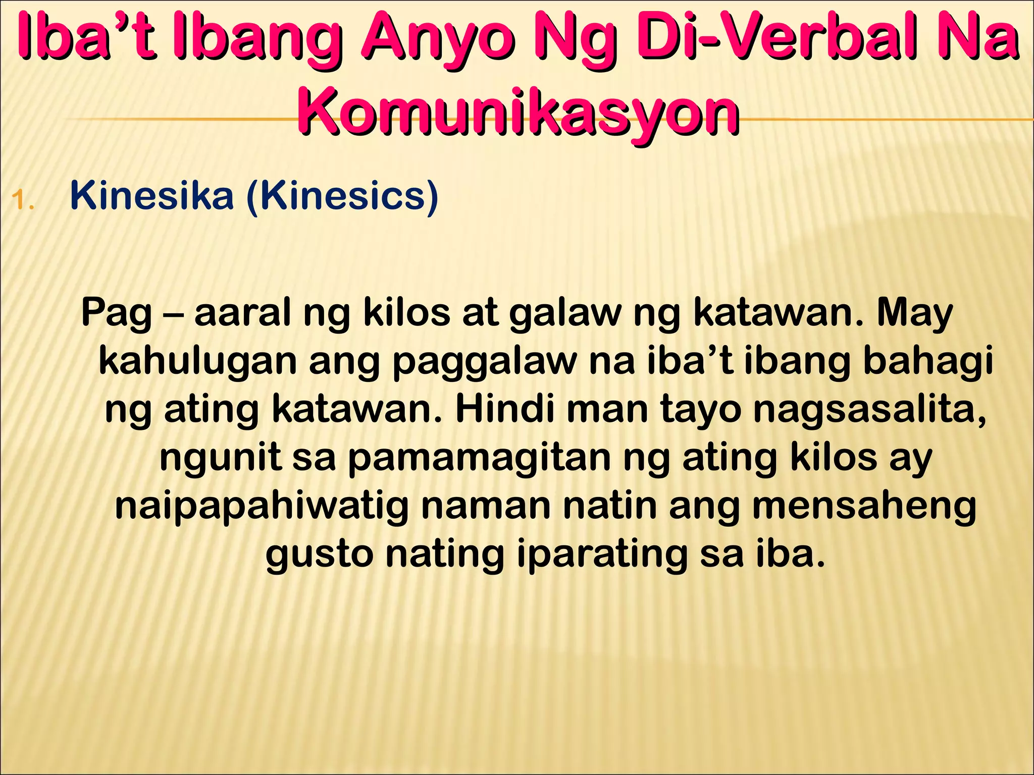 Uri Ng Komunikasyon | PPT