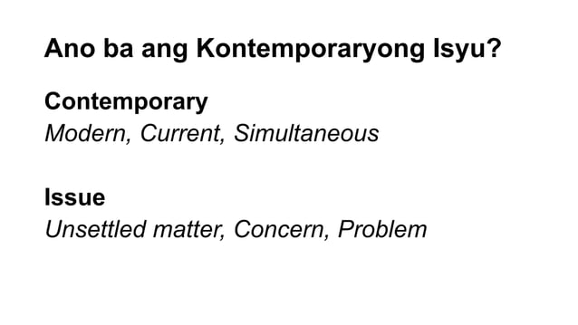 Uri ng Kontemporaryong Isyu.pptx