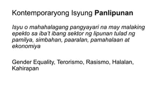 Uri ng Kontemporaryong Isyu.pptx