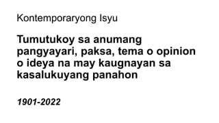 Uri ng Kontemporaryong Isyu.pptx