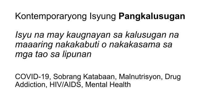 Uri ng Kontemporaryong Isyu.pptx